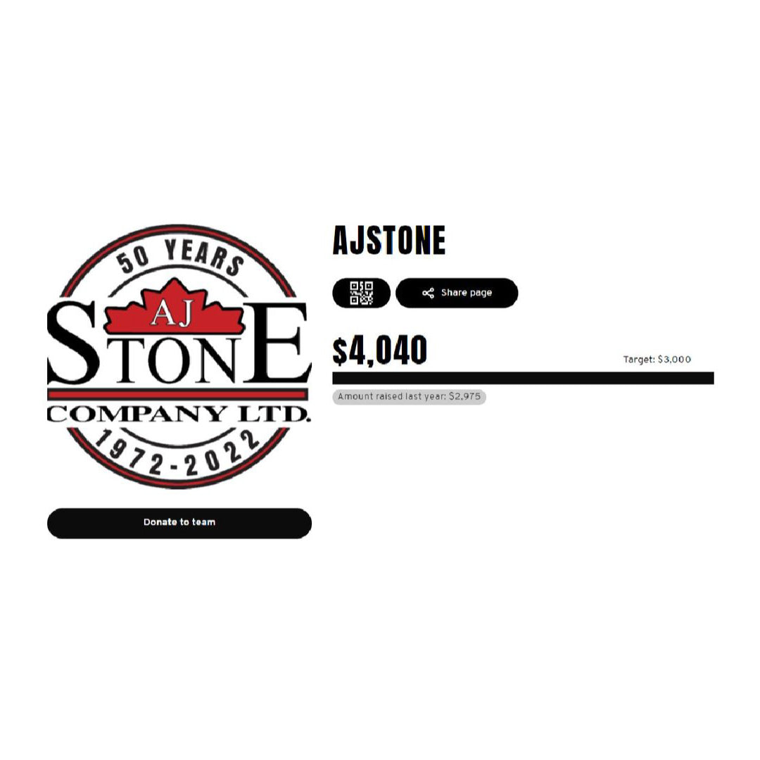 Awesome Fundraising Efforts From AJS! – A.J. Stone Company Ltd.